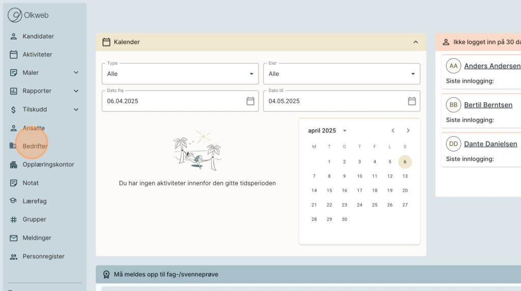 Slett en bedrift - Olkweb